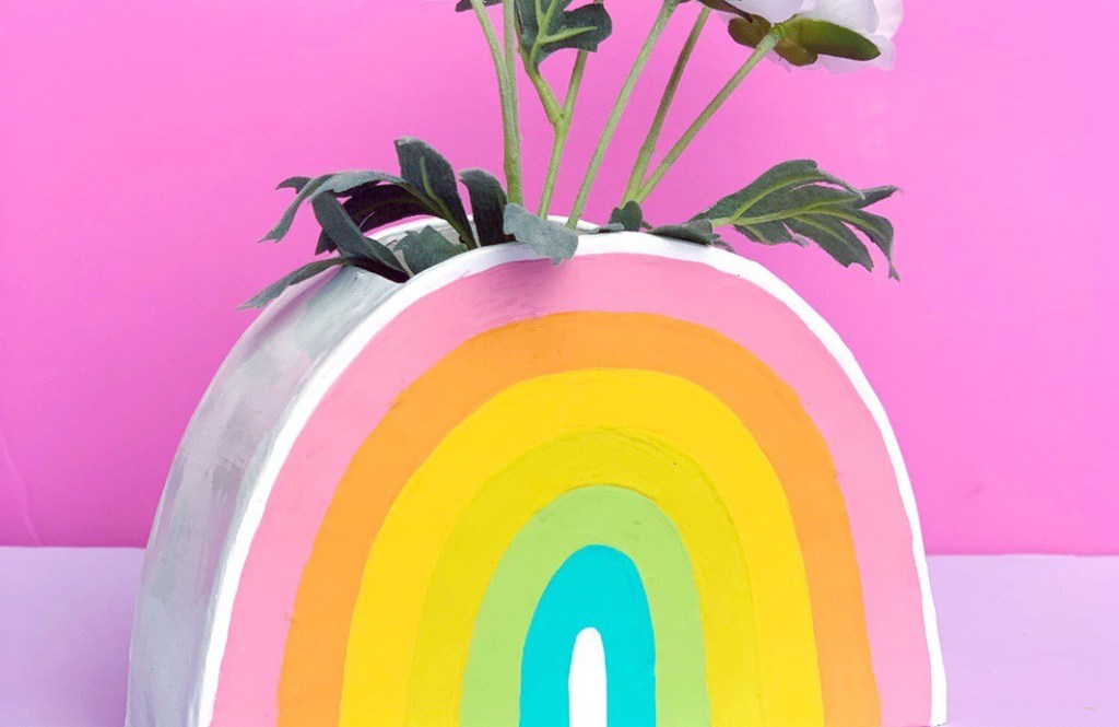 DIY Rainbow Planter – Auburn Artisan