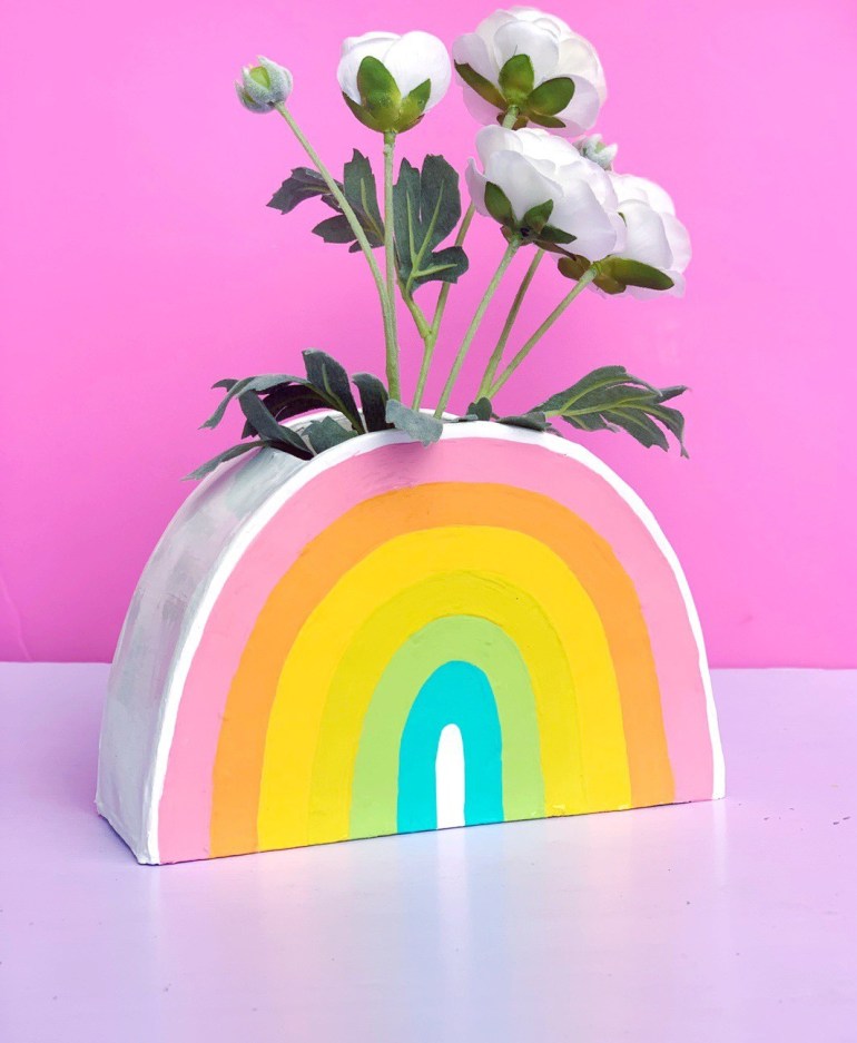 DIY Rainbow Planter – Auburn Artisan