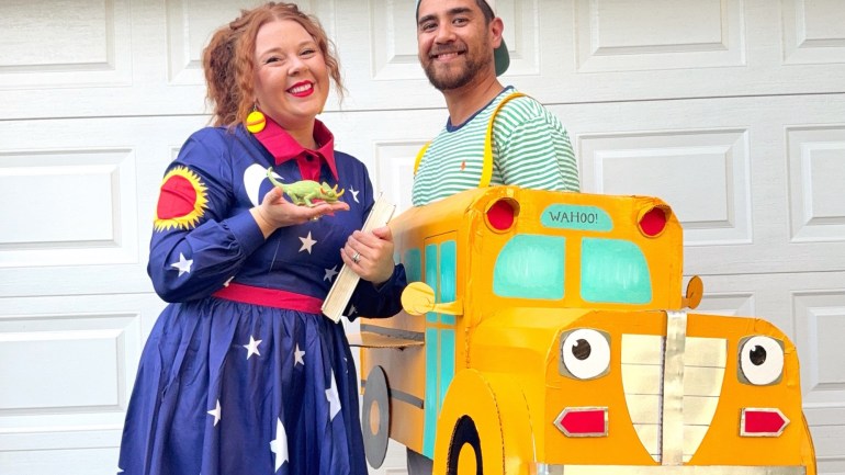DIY Ms. Frizzle + Magic School Bus Costume – Auburn Artisan